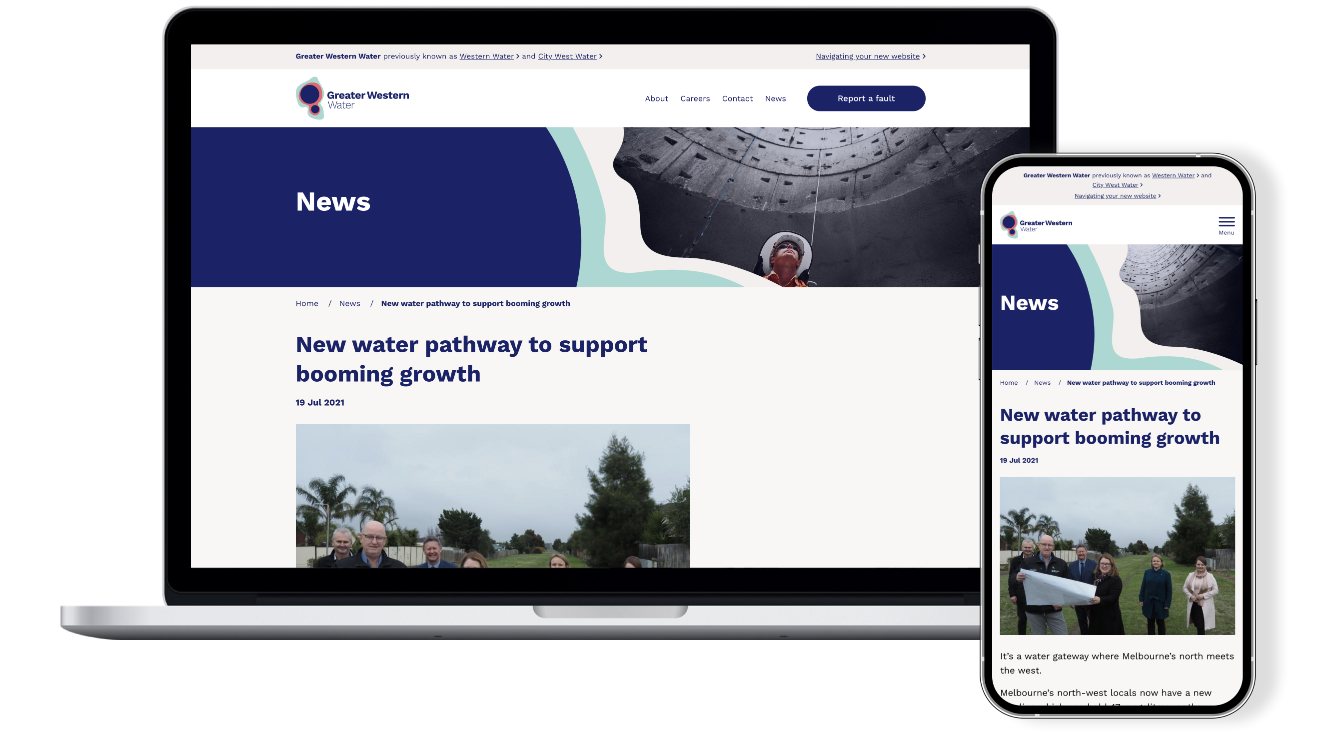 Bliss Digital Agency - Greater Western Water - Web Design - GovCMS ...